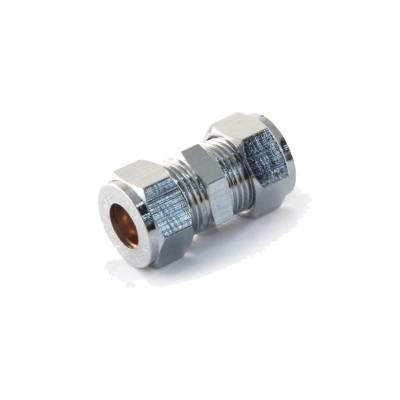 COMPRESSION CHROME PLATED REDUCING COUPLER 8MM - 22MM