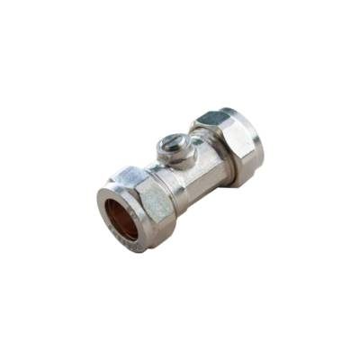 CHROME ISOLATION VALVE - 15MM, 22MM | Plumb Parts Glasgow Ltd